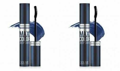BelorDesign Тушь для ресниц объемная Maxi Color синяя, 2 шт