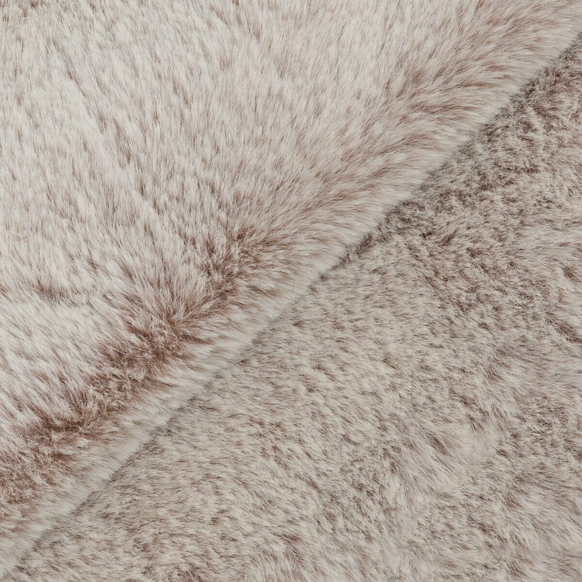 Ткань для игрушек, плюш "PEPPY" PTB-004, 48x48см, 374г/кв. м, 100% полиэстер т. бежевый/cappuccino