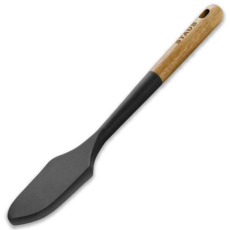 Скребок Staub, для теста, из дерева и силикона, чёрный, 30 см — фото 1