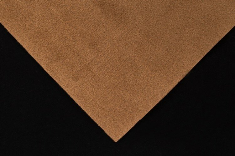 Замша искусственная двухсторонняя, размер 15х20см, толщина 0,85мм, цвет песочный, 1028-061, 1шт