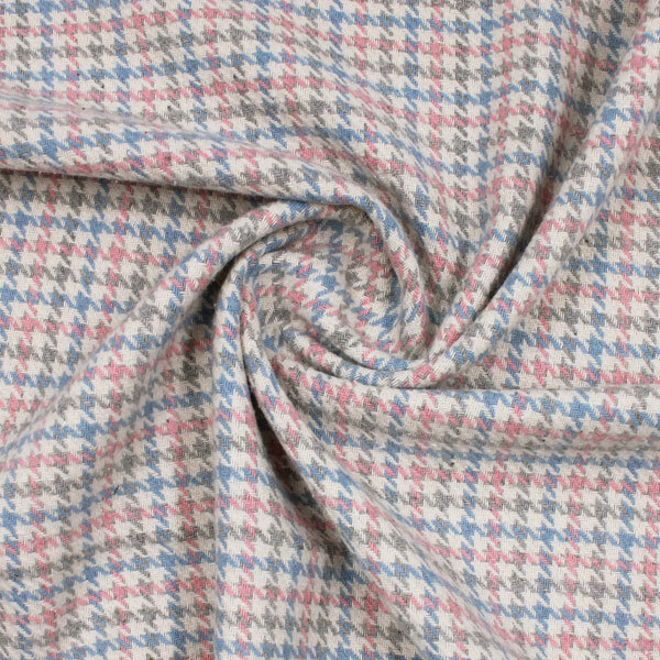 Пальтовая ткань разноцветная гусиные лапки