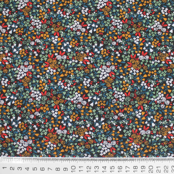 Вискозная ткань "Ткани-100", 100%, штапель, плательная, 1.4м, 1м