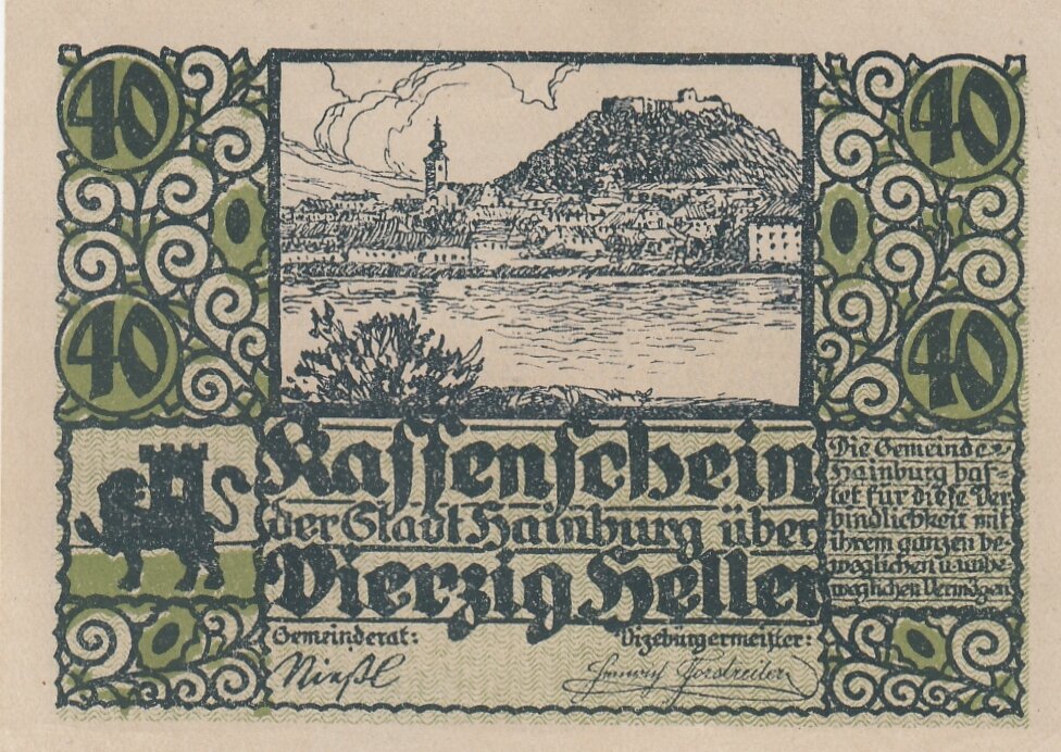 Австрия, Хайнбург 40 геллеров 1914-1920 гг.