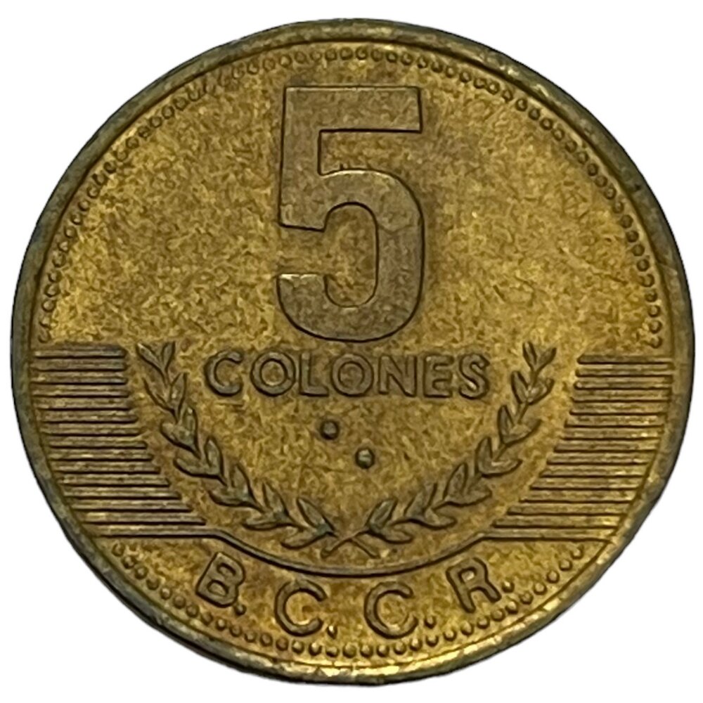 Коста-Рика 5 колонов 2001 г.