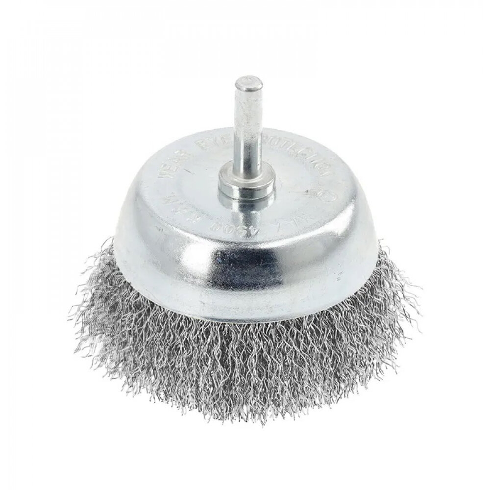 Корщетка чашечная (75 мм; стальная проволока) для дрели Hogert Technik HT7D704