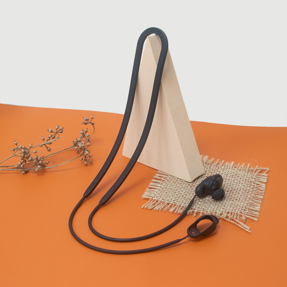 Чехол MyPads силиконовый для защиты от потери наушников BOSE QuietComfort II черный