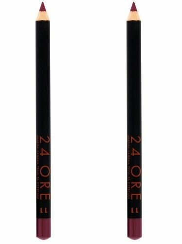 Карандаш для губ стойкий, Deborah Milano, 24 Ore Long Lasting Lip Pencil, тон 11 лиловый, 1.5 г, 2 шт