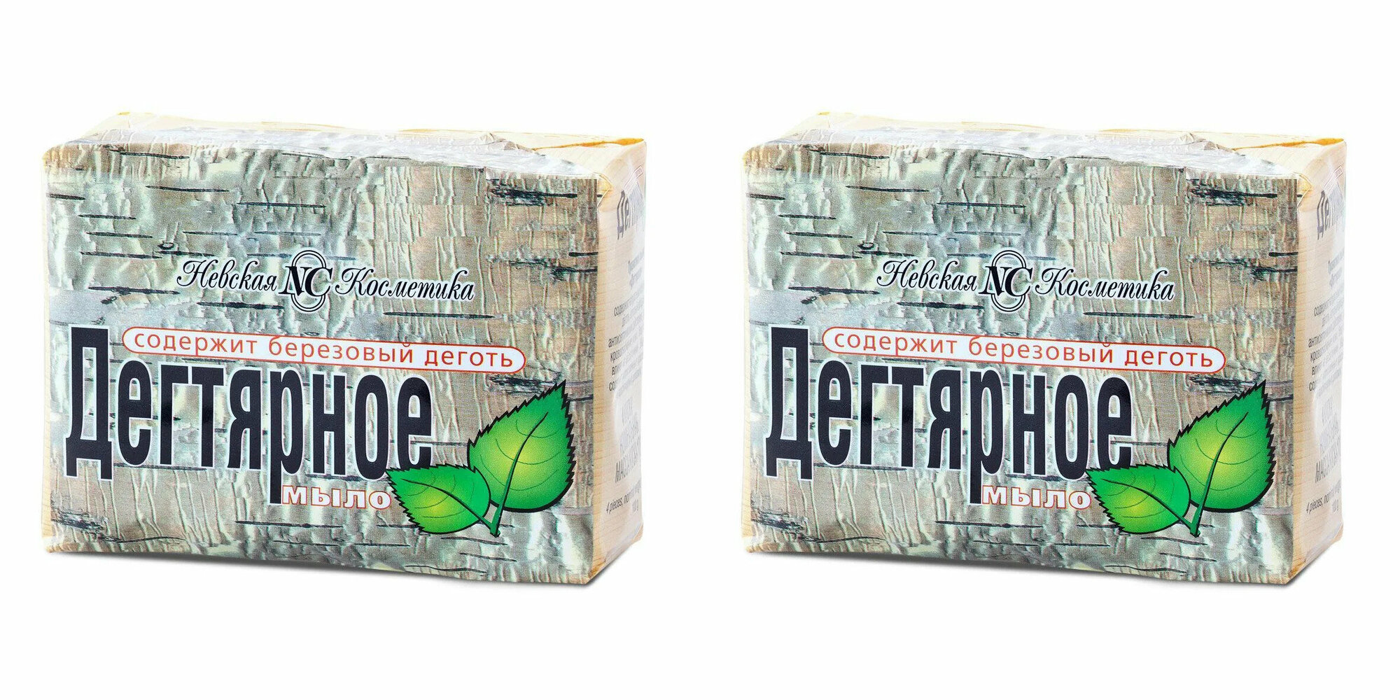 Дегтярное твердое мыло, Невская косметика, 100 г, 2 шт