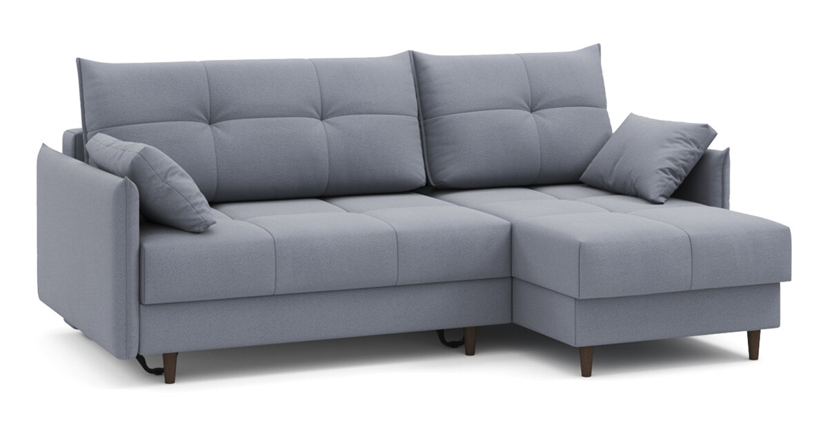 Угловой диван Цвет Диванов Каприо NEXT 22 228 угловой Темно-синий