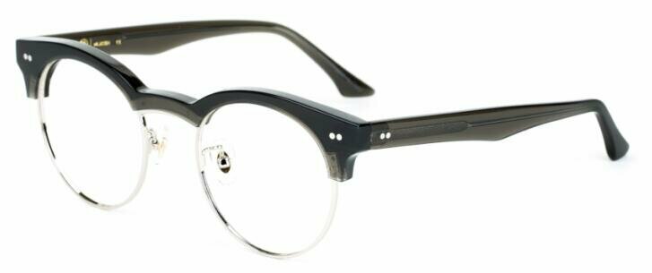 Мужская, женская оправа для очков Mujosh FM1600010 C03, цвет: черный, круглые, пластик