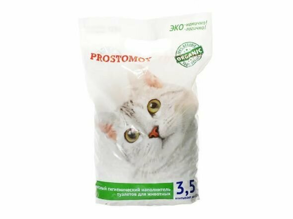 Эко Наполнитель для кошек древесный 3,5 л