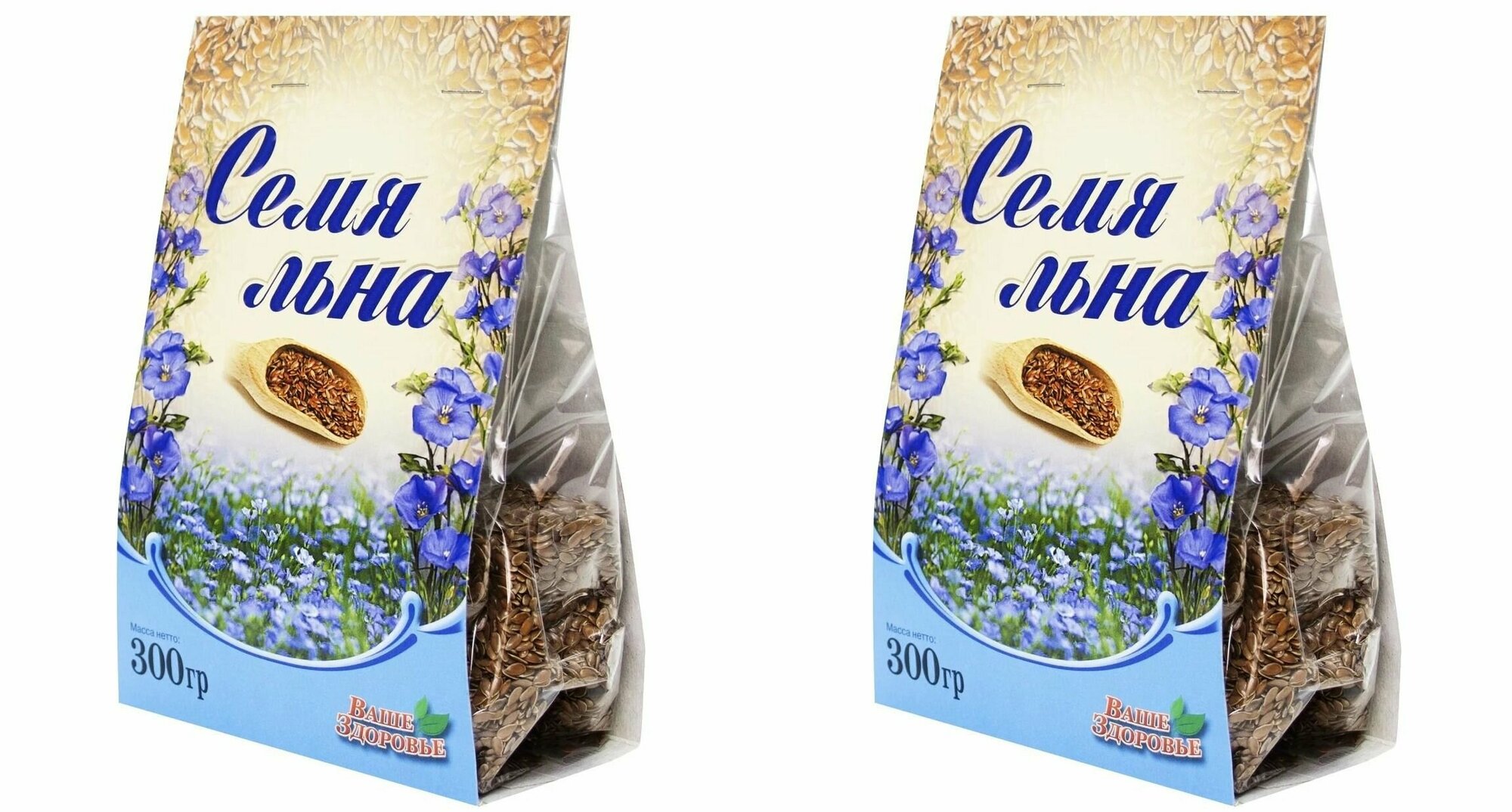 Семена льна Ваше здоровье, 300 гр, 2 шт