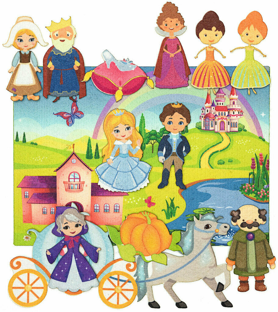 Развивающая игра из фетра "Золушка"