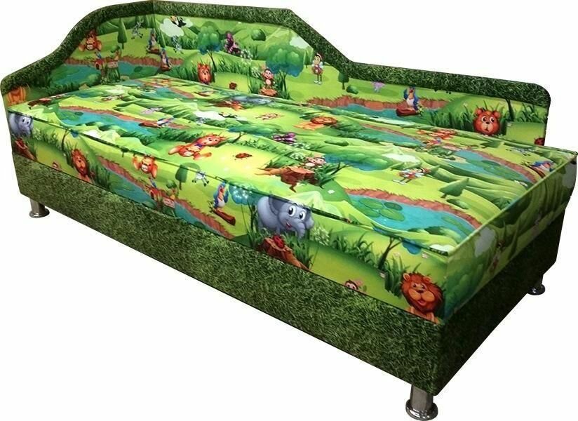 Угловая тахта, с ящиком для белья, велюр X-Point Левый 100х190 см Пружинный блок