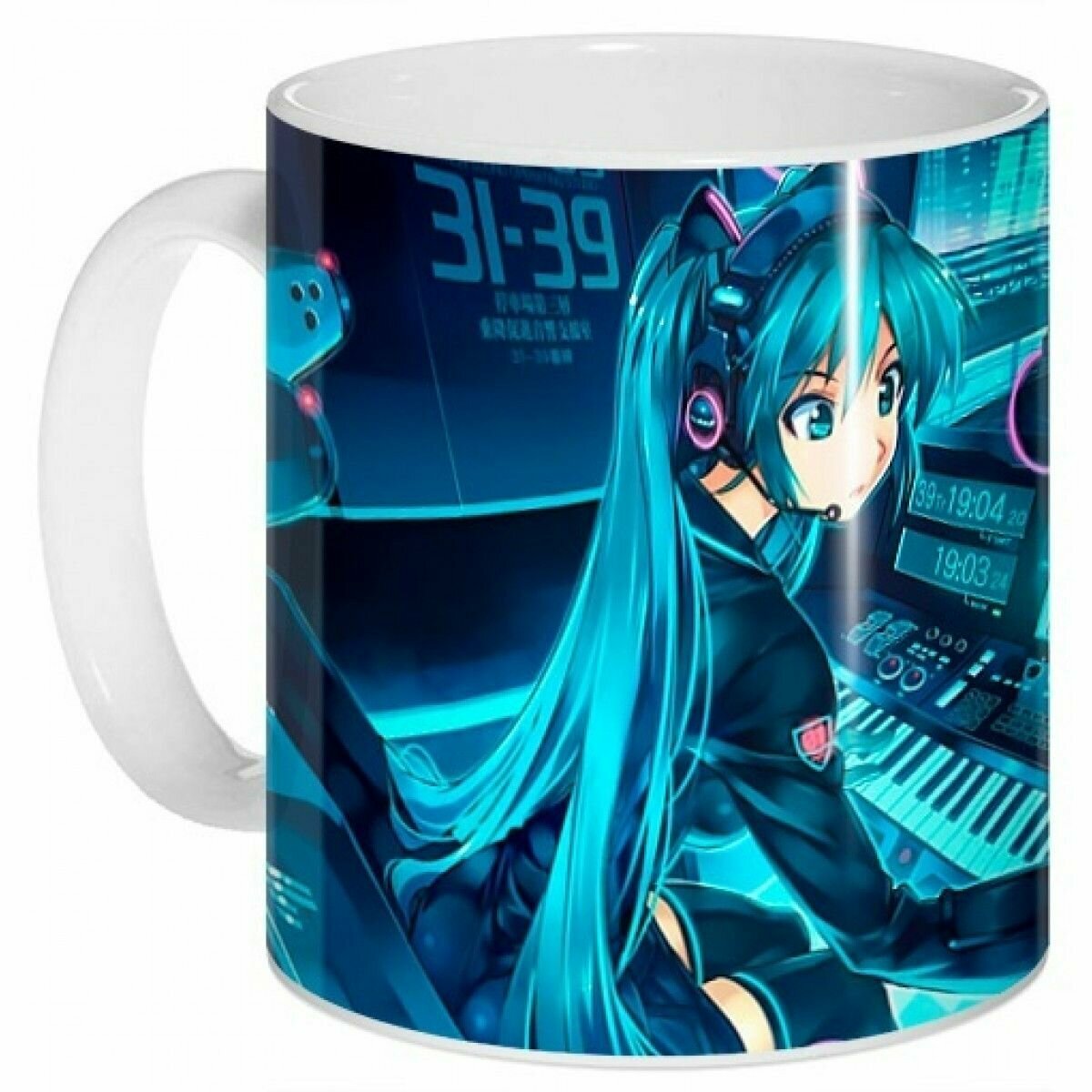 Кружка Vocaloid - Hatsune Miku DJ