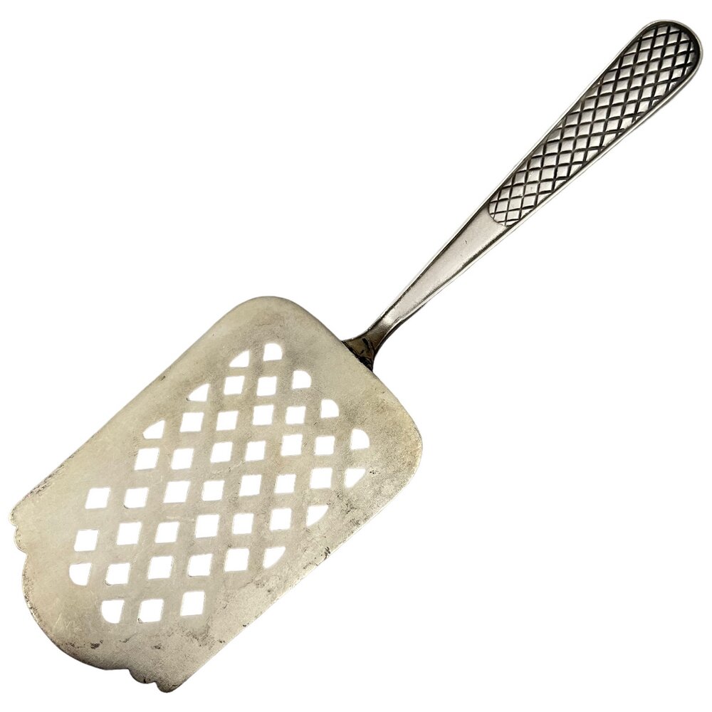 Лопатка для торта "Сетка", металл, 1960 г, ЮМ0МЕТ, г. Мстера, СССР