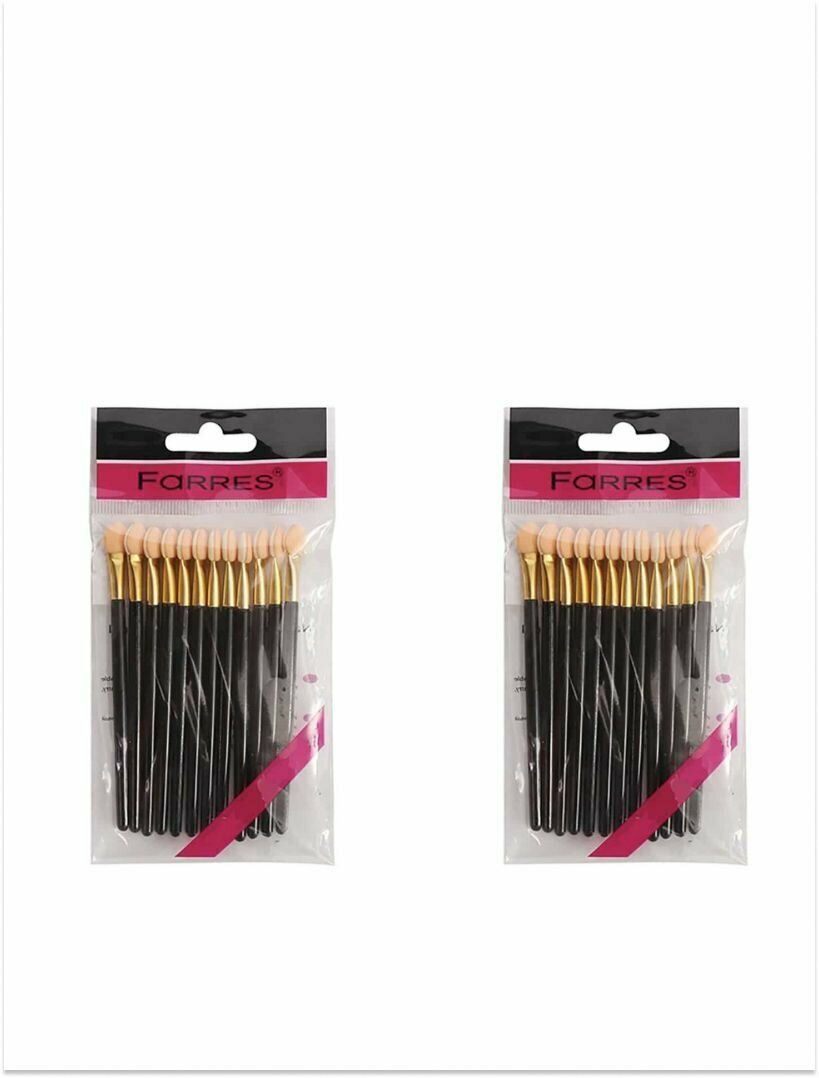 Farres cosmetic Аппликатор для теней 10шт, 2 шт.