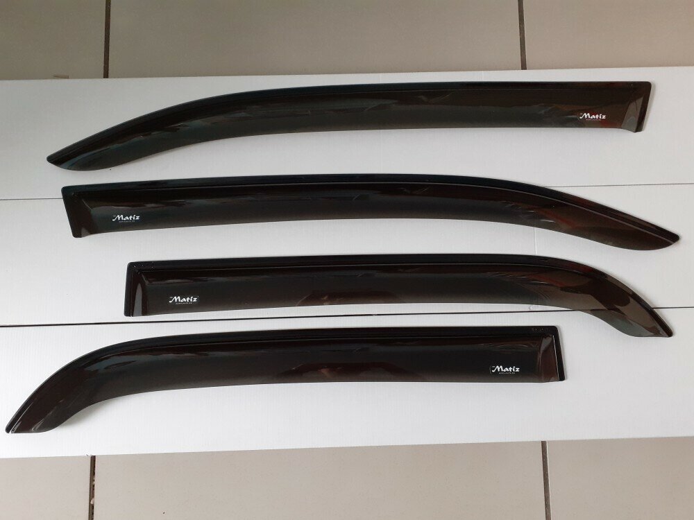 Дефлекторы окон Daewoo Matiz с 1998 по 2015, к-т 4 шт, скотч 3M