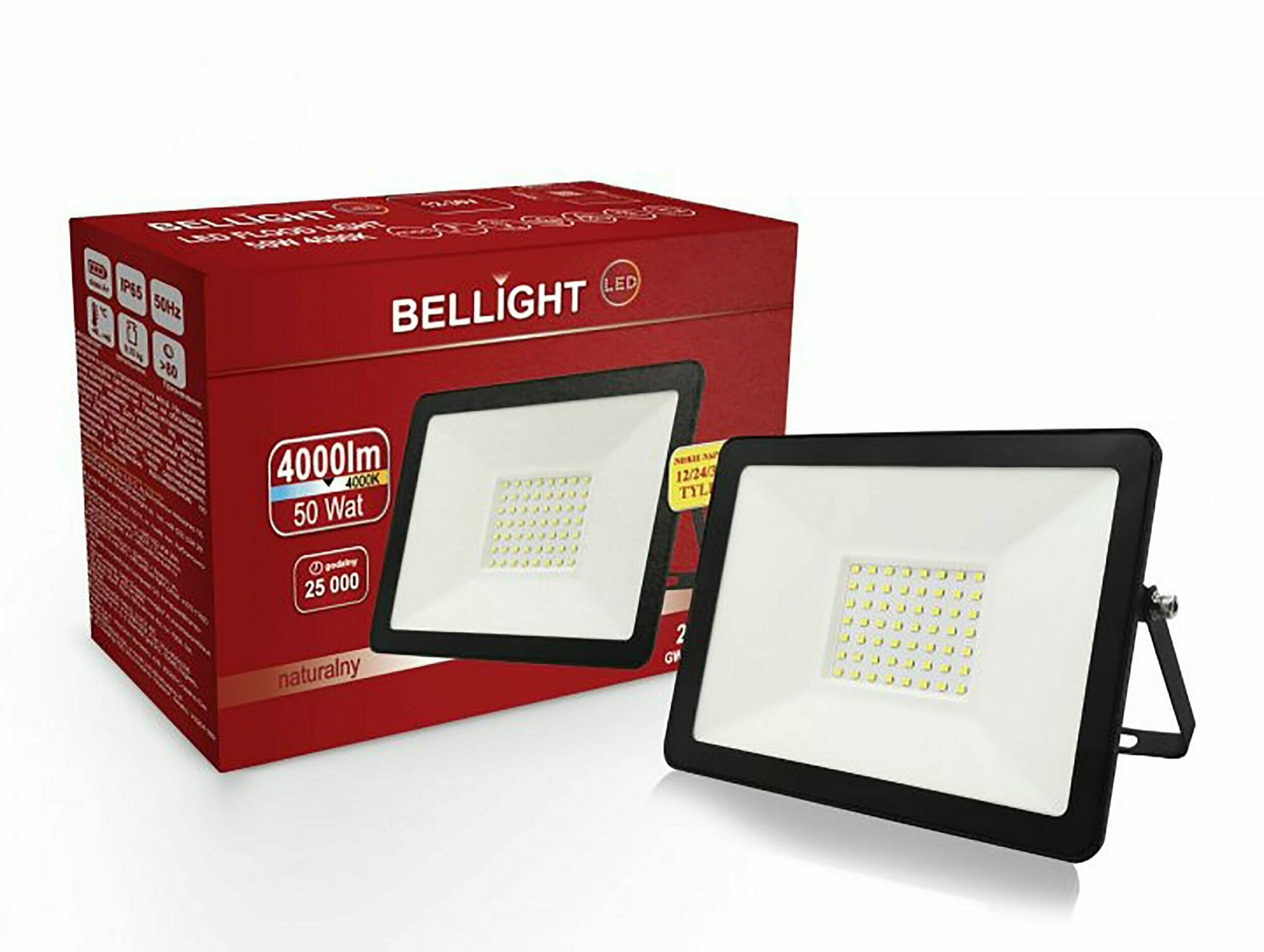 Прожектор светодиодный низковольтный BL-LFL-2-50-12/24/36 AC/DC 4000К, 4000Lm, IP65, 1шт