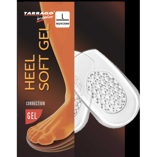 Подпяточник Tarrago HEEL SOFT GEL гелевый, мужской