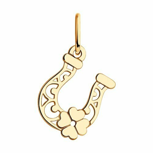 Подвеска, красное золото, 585 проба