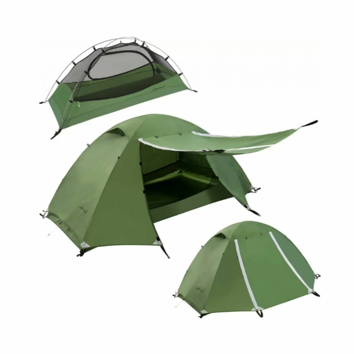 2-х местная профессиональная туристическая палатка шатер с алюминиевым каркасом