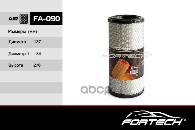 Fortech Эл. фильтр. оч. воздуха TOYOTA 1DZ2 Fortech арт. FA090