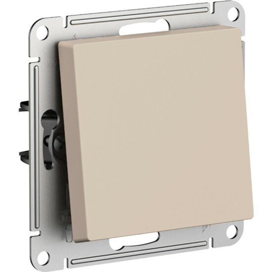 Выключатель Systeme Electric (schneider Electric) AtlasDesign с самовозвратом, сх.1, 10АХ, механизм, Песочный, ATN001215