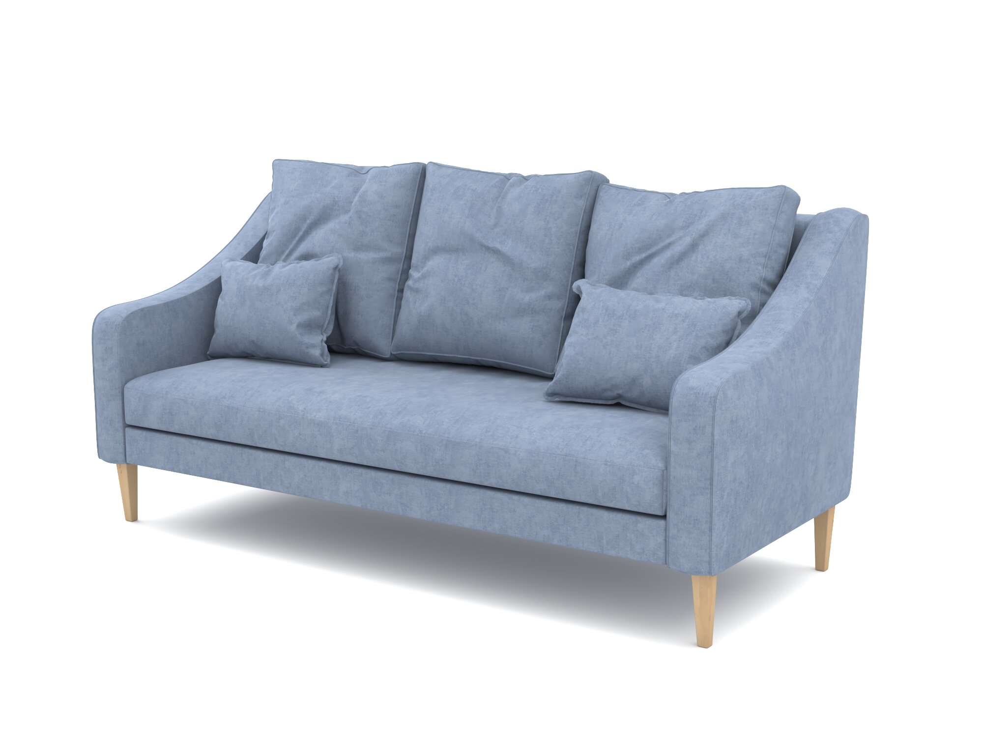 Диван трехместный Ричи голубой