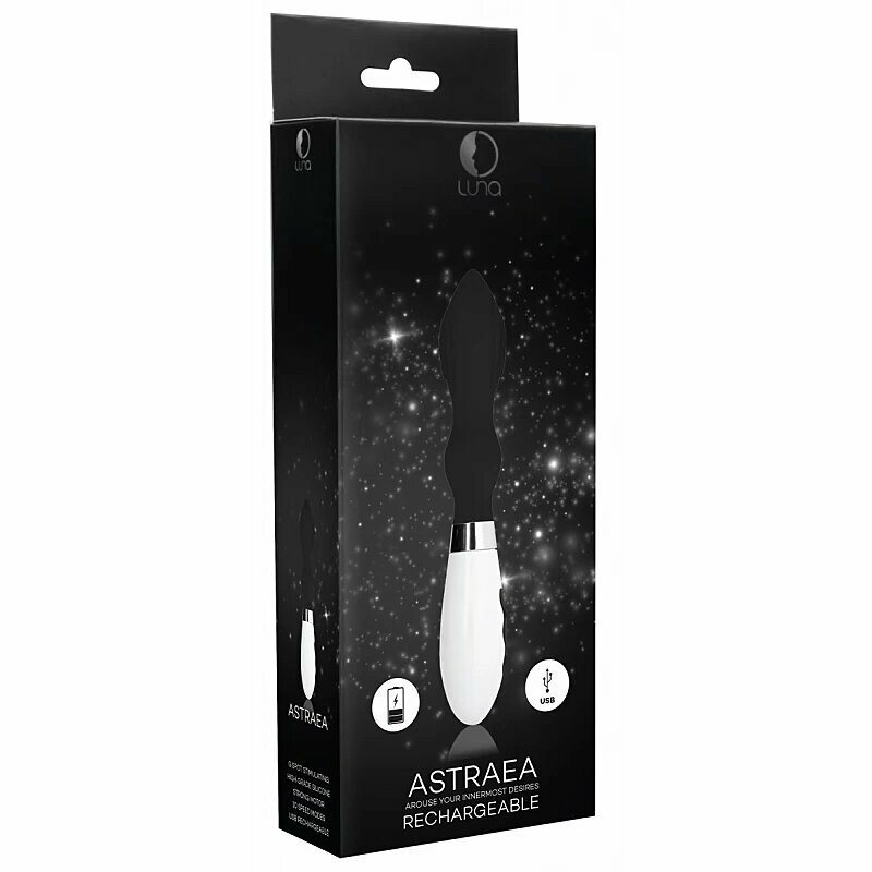 Вибратор Shots Toys Astraea, перезаряжаемый, 10 скоростей, черный