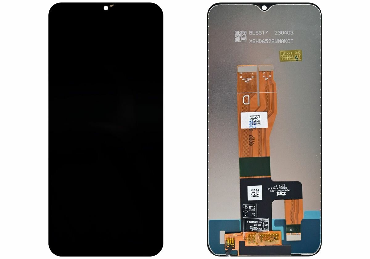 Дисплей для Realme C30s (RMX3690)+тачскрин (черный)