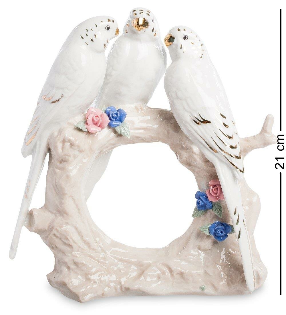 Фигурка Белые попугайчики
