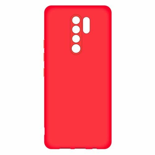 Чехол (клип-кейс) BORASCO для Xiaomi Redmi 9, красный [39070]