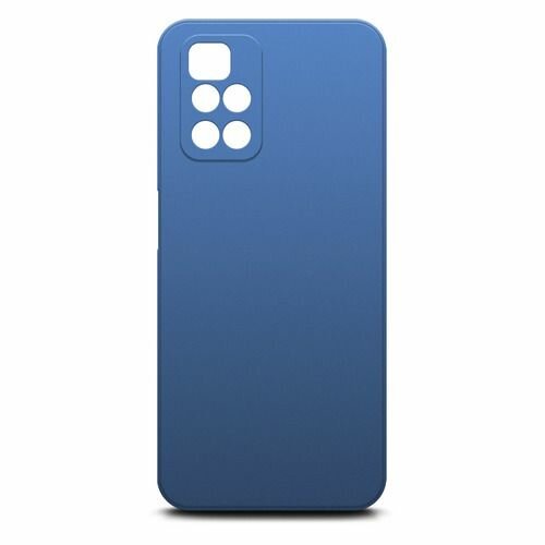 Чехол (клип-кейс) BORASCO для Xiaomi Redmi 10, синий [40473]