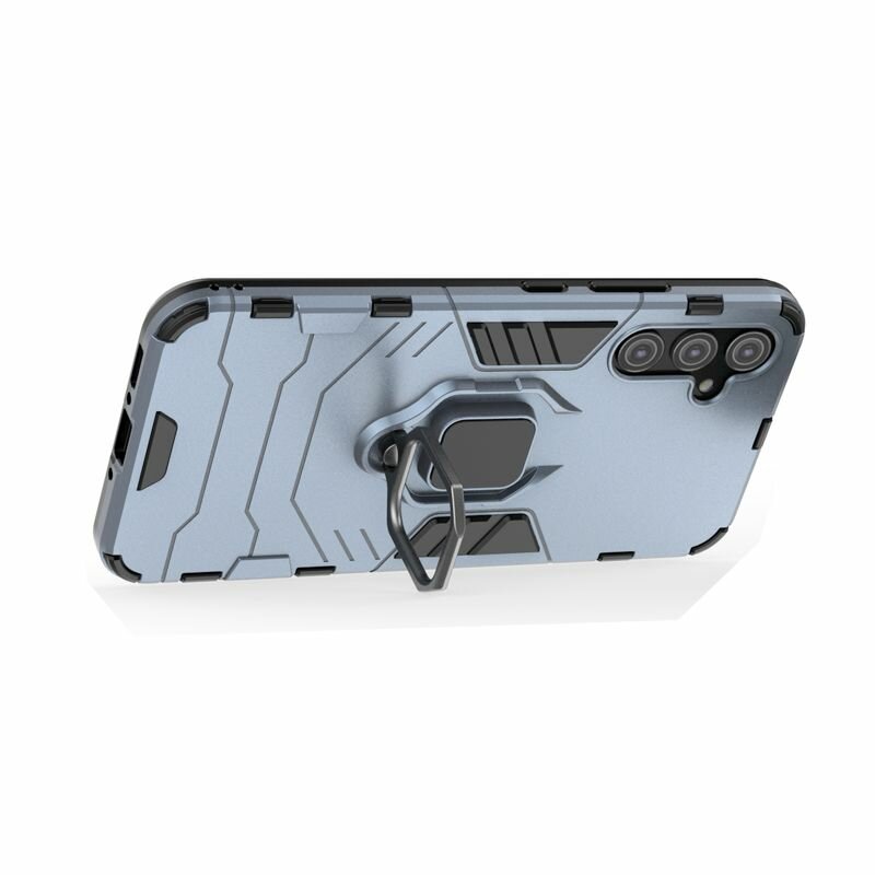 Противоударный чехол с кольцом Panther Case для Samsung Galaxy A34 5G синий