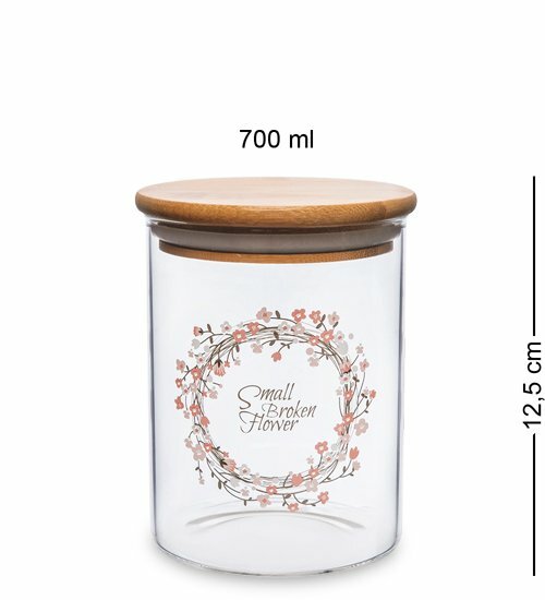 Банка для сыпучих Цветочное очарование 700мл GS-14/2 113-201463