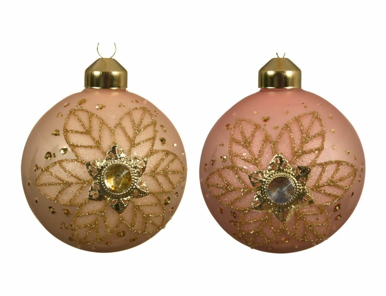 Набор стеклянных шаров GIOIELLI DA SOGNO, 8 см, упаковка 12 шт, Kaemingk 060608-набор