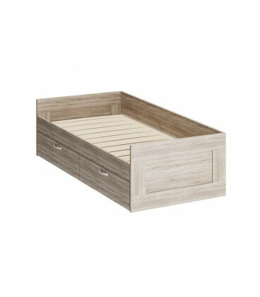 Кровать сириус с ящиками для хранения, с ортопедическим основанием 90/180х200, цвет Дуб Сонома 2.02.08.230.3