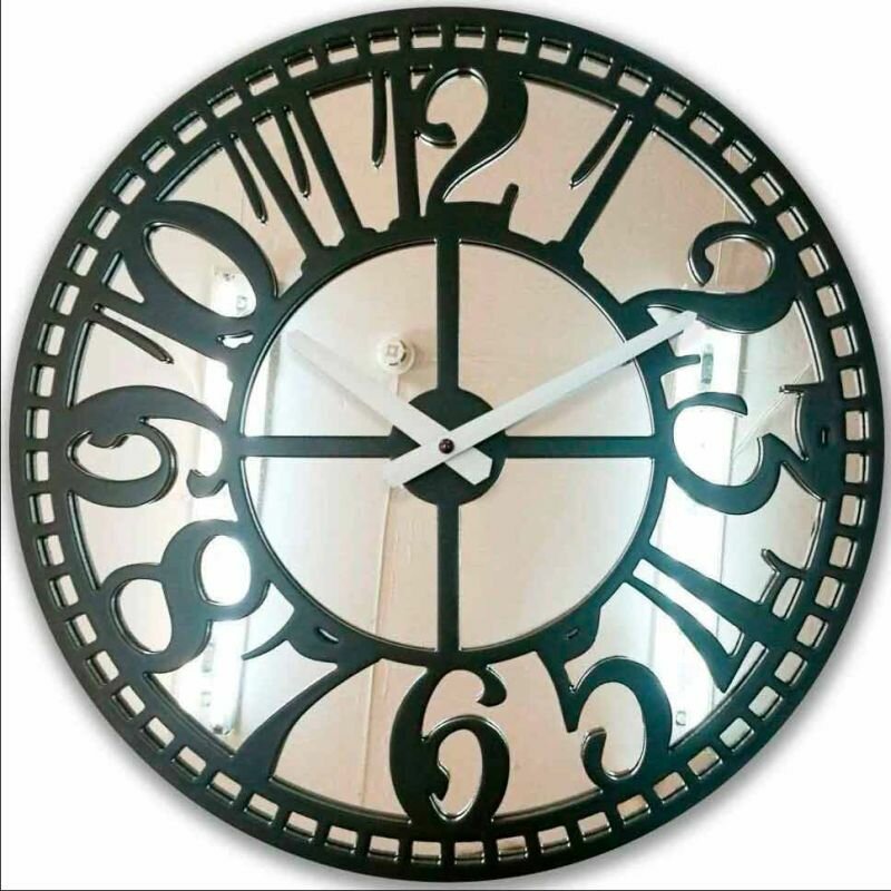 Настенные часы Castita Castita Настенные зеркальные часы CL-42-2,2-Round-Mirror-Black