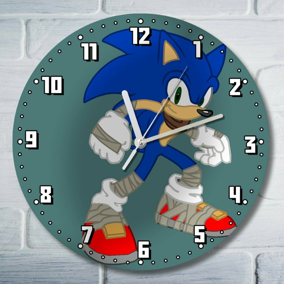 Настенные часы УФ с рисунком Игры Sonic 3 - 2428