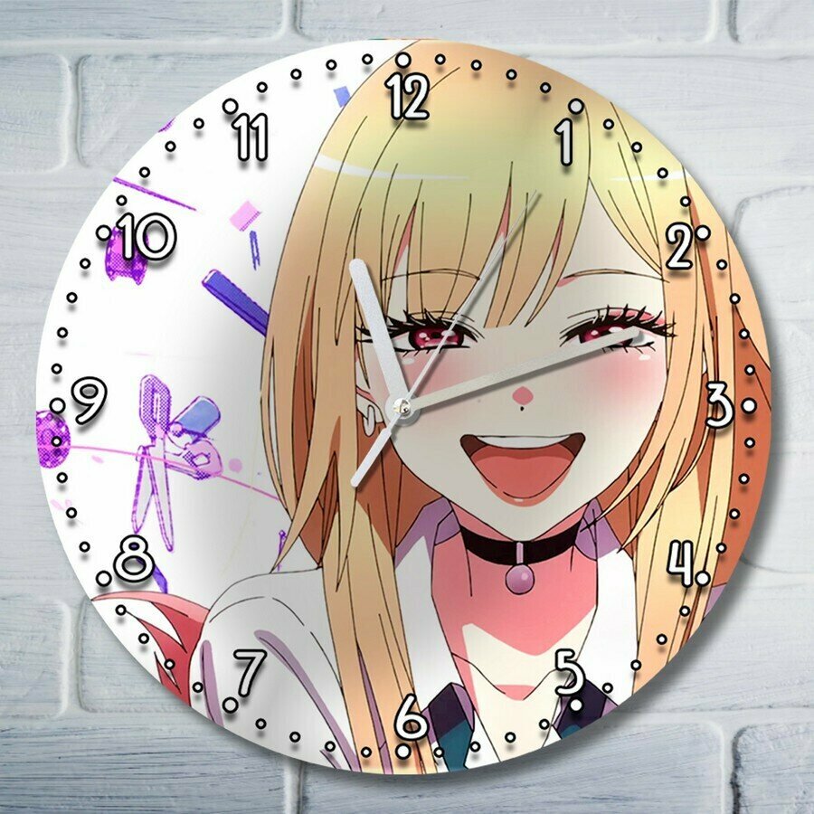 Настенные часы УФ с рисунком аниме My Dress-Up Darling - 3544
