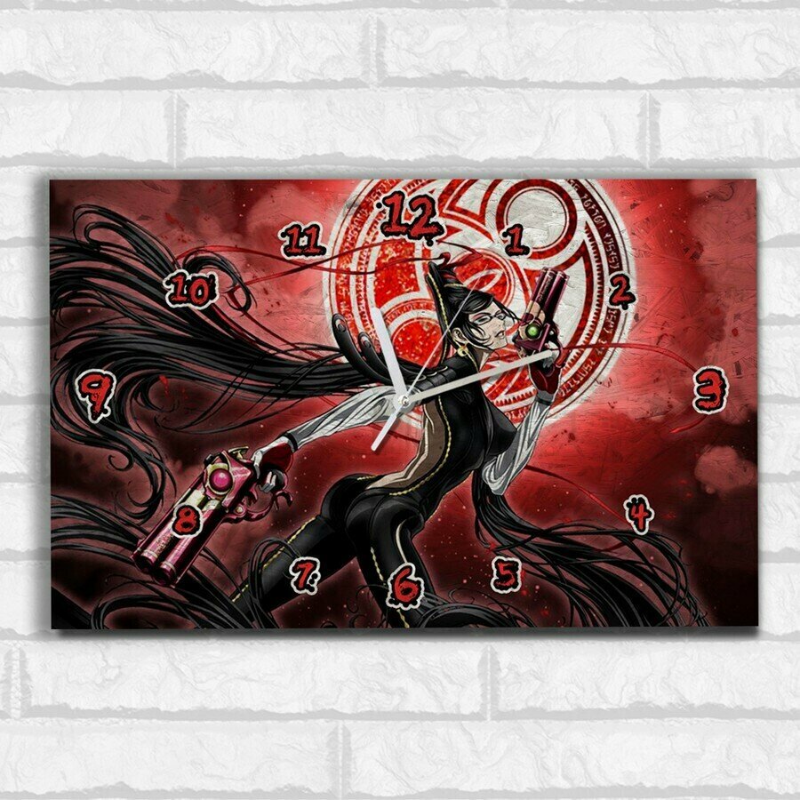 Настенные бесшумные часы ОСП, игра Bayonetta & Vanquish 10th Anniversary Bundle - 427
