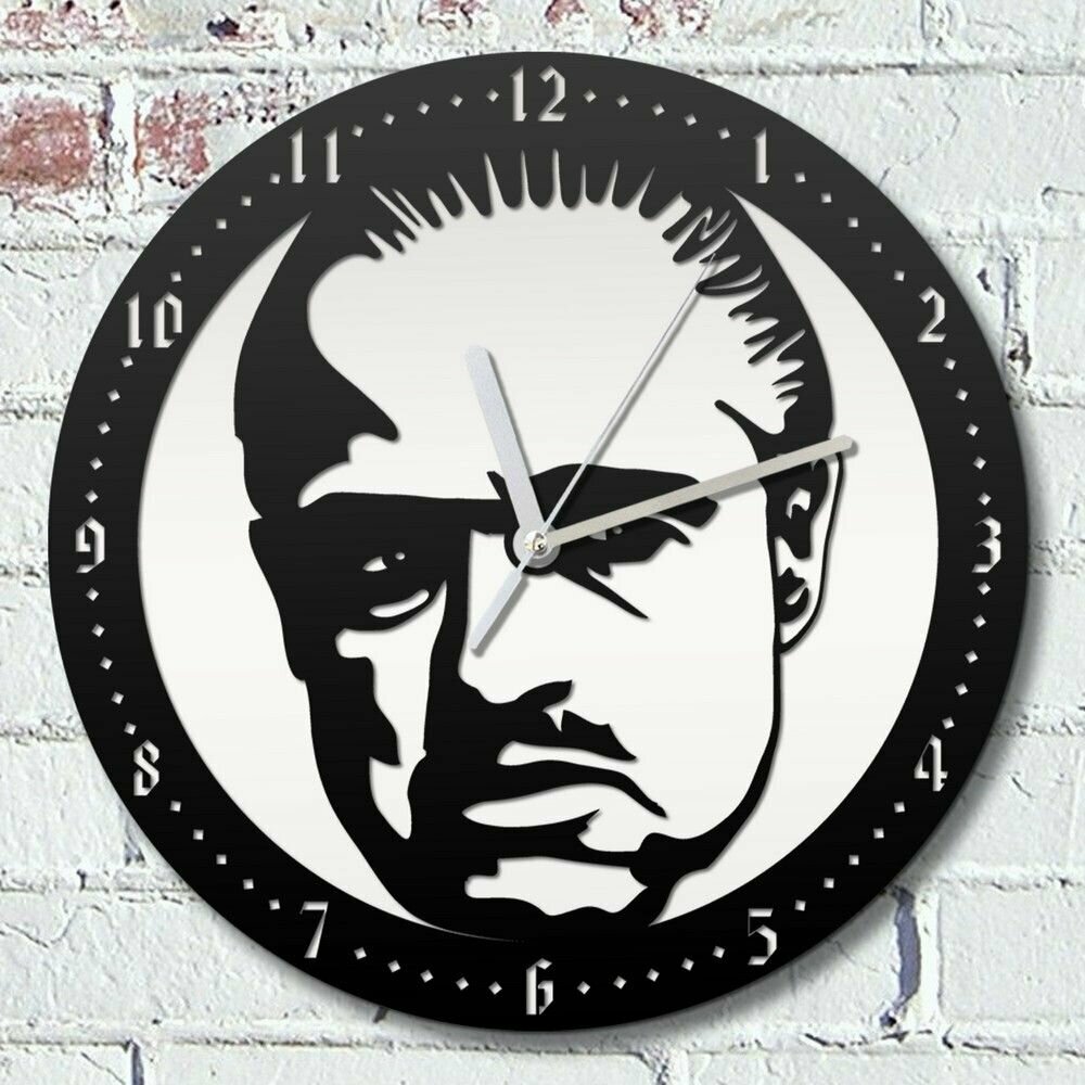 Настенные деревянные бесшумные часы Кино Криминальное чтиво - 2267