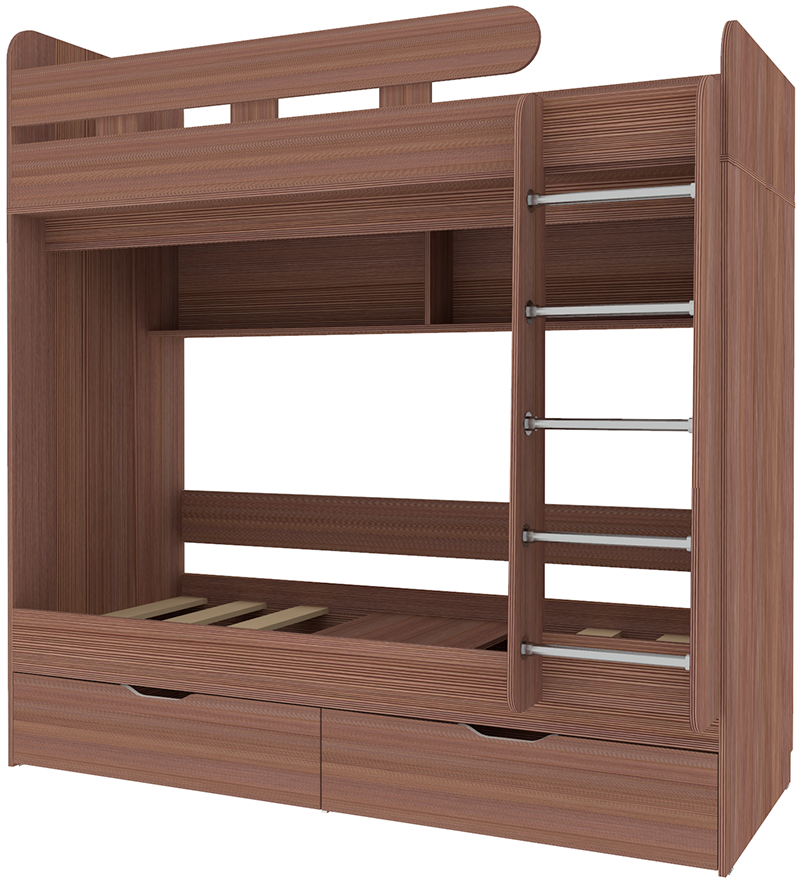 Двухъярусная кровать Юниор 5 80x160 Бодего Темный Бодего Темный