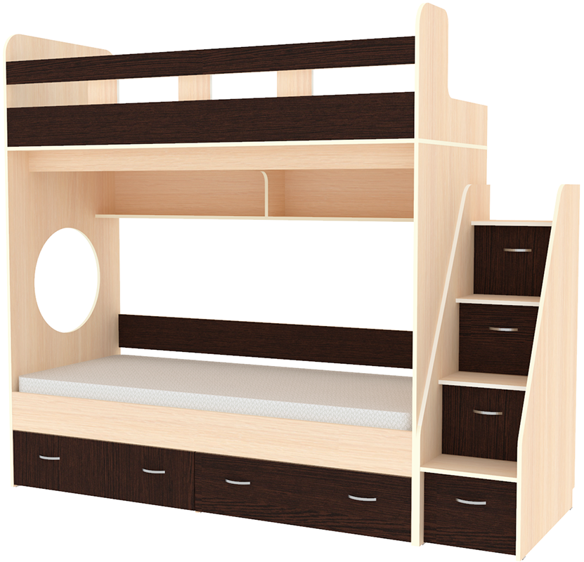 Двухъярусная кровать КарИВи Юниор 1 80 x 160 см