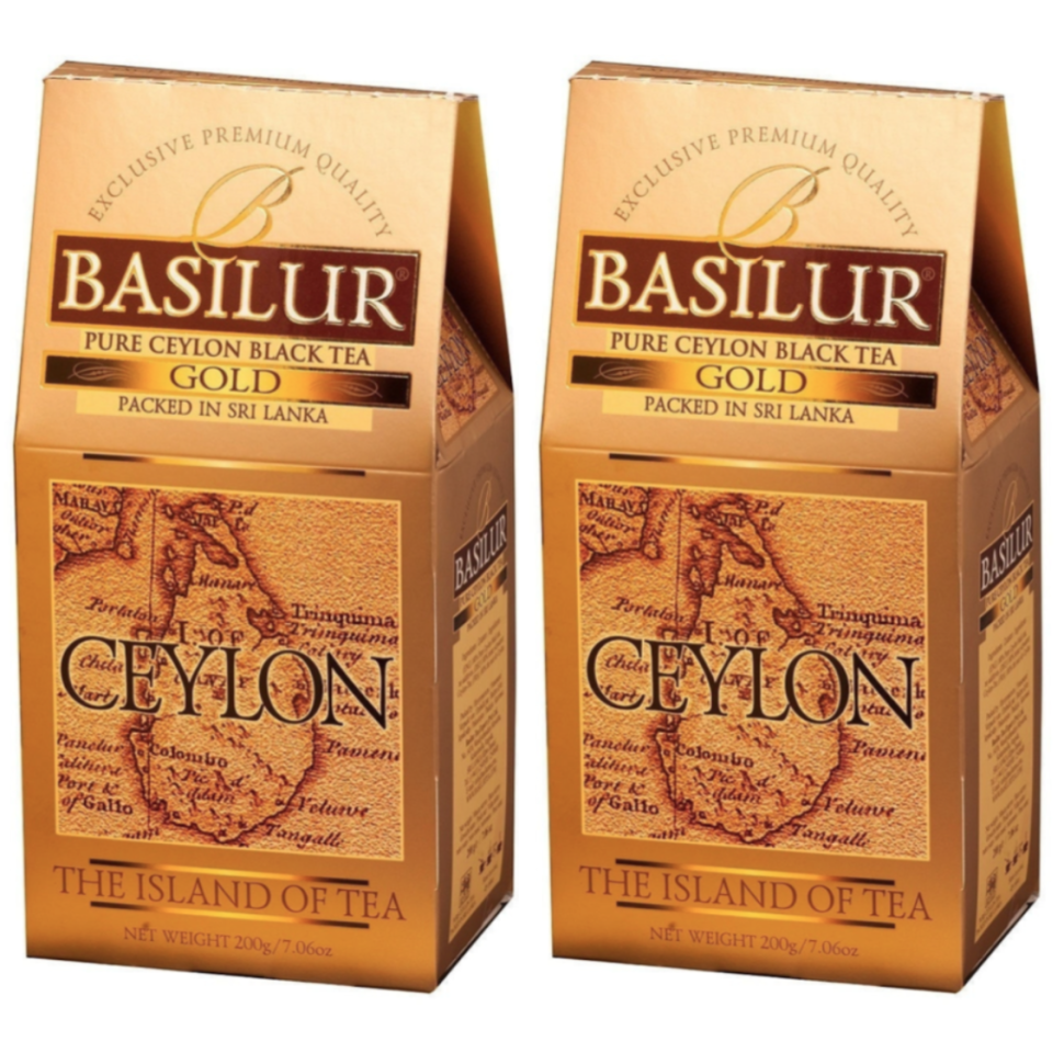 Чай черный Базилур Голд 200 грамм 2 штуки