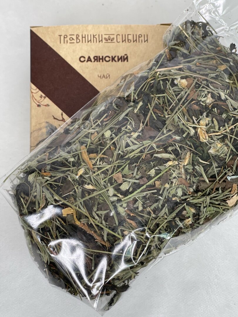 Коробка чая "Саянский". Иван-чай, бадан, кедровая хвоя, курильский чай, саган дяйля 50 гр