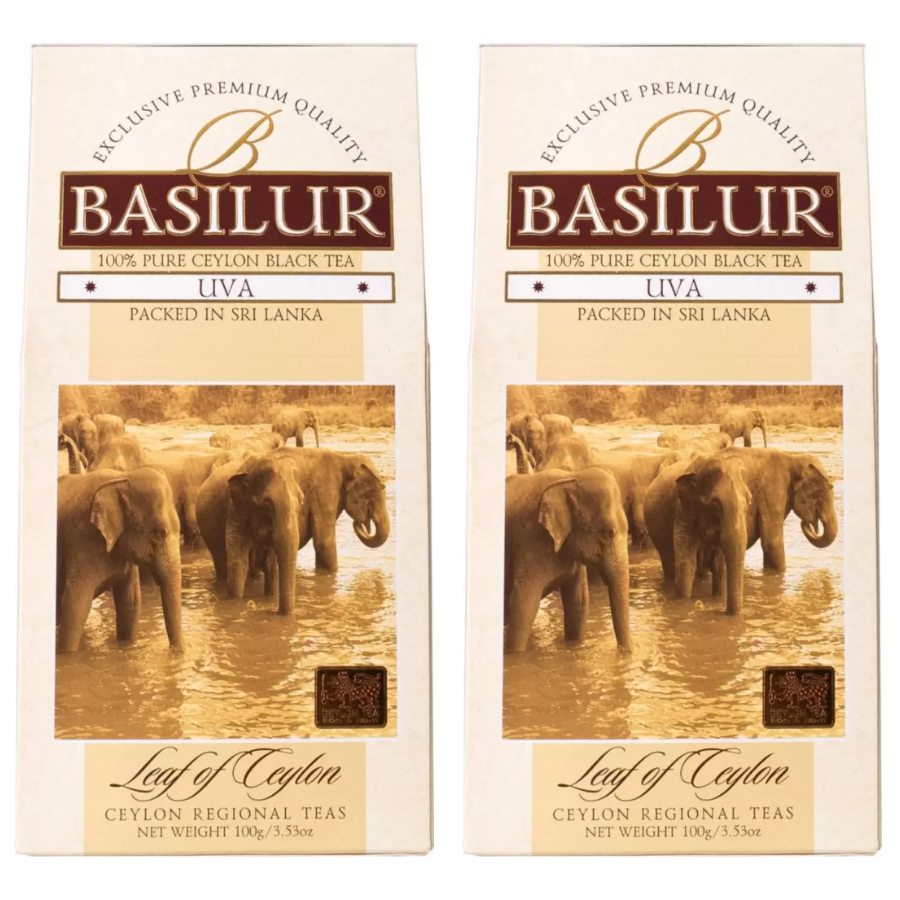 Чай черный Базилур Ува 100 грамм 2 штуки