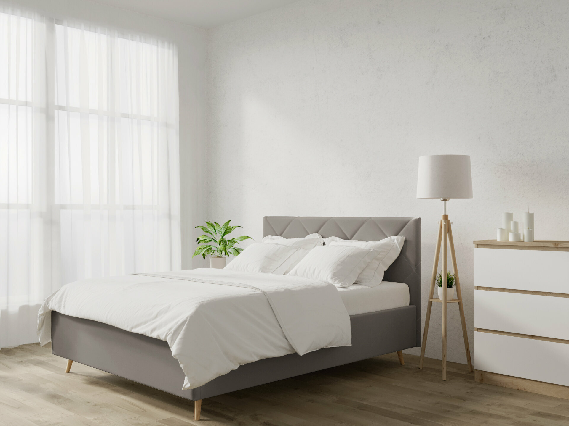 Двуспальная кровать 120х200 с подъемным механизмом, "Kim" с мягким изголовьем для дома, для спальни, ортопедическое основание, с ящиком для белья. Велюр серо-коричневый Enigma 08