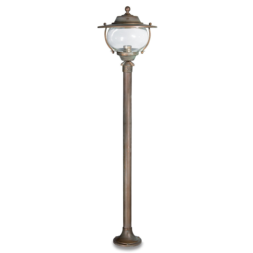 Столб фонарный уличный Moretti Luce 2065. AR, состаренная бронза